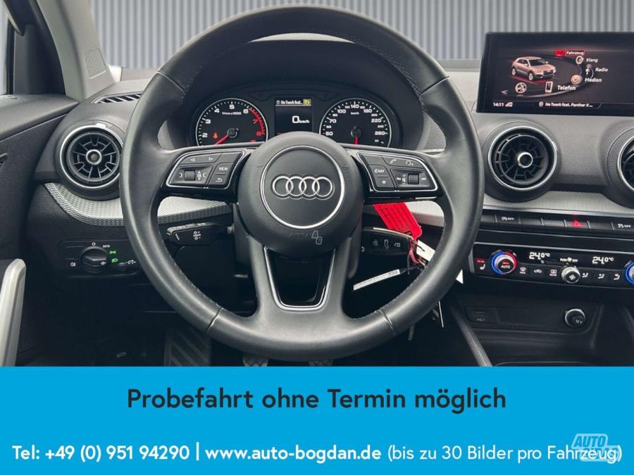Black Audi Q2 2021 in Kaunas, with an engine capacity of 1.00 L and mileage of 53 thousand km for 21572 €, photo 5 on AUTOMOTO.COM.LV