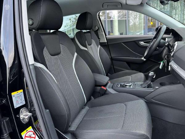 Black Audi Q2 2022 in Kaunas, with an engine capacity of 1.50 L and mileage of 219 thousand km for 17500 €, photo 11 on AUTOMOTO.COM.LV