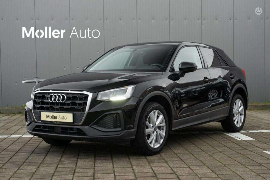 Black Audi Q2 2022 in Vilnius, with an engine capacity of 1.50 L and mileage of 49 thousand km for 23900 €, photo 1 on AUTOMOTO.COM.LV