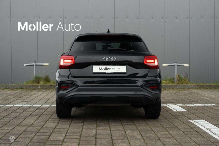 Black Audi Q2 2022 in Vilnius, with an engine capacity of 1.50 L and mileage of 49 thousand km for 23900 €, photo 5 on AUTOMOTO.COM.LV