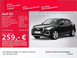 Melns Audi Q2 2022 Kauņa, ar dzinēja tilpumu 1.00 L un nobraukumu 47 tūkst. km par 25124 €, foto  vietnē AUTOMOTO.COM.LV
