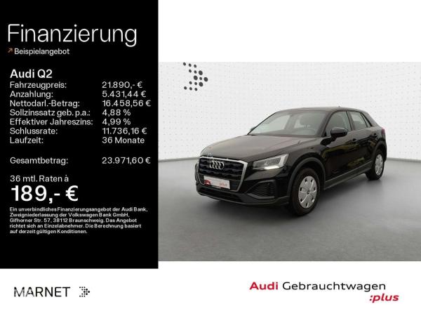 Melns Audi Q2 2022 Kauņa, ar dzinēja tilpumu 1.50 L un nobraukumu 45 tūkst. km par 24725 €, foto 1 vietnē AUTOMOTO.COM.LV