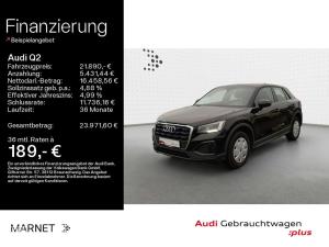 Melns Audi Q2 2022 Kauņa, ar dzinēja tilpumu 1.50 L un nobraukumu 45 tūkst. km par 24725 €, foto  vietnē AUTOMOTO.COM.LV