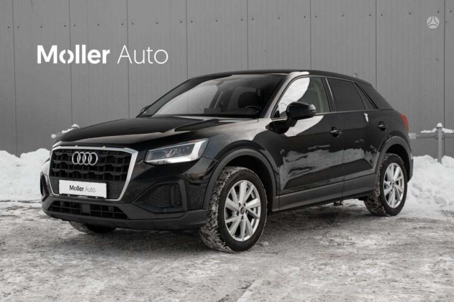 Black Audi Q2 2022 in Vilnius, with an engine capacity of 1.50 L and mileage of 46 thousand km for 24050 €, photo 1 on AUTOMOTO.COM.LV