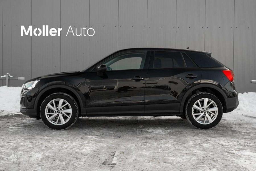 Black Audi Q2 2022 in Vilnius, with an engine capacity of 1.50 L and mileage of 46 thousand km for 24050 €, photo 3 on AUTOMOTO.COM.LV