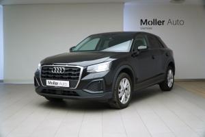 Melns Audi Q2 2022 Peetri, ar dzinēja tilpumu 1.50 L un nobraukumu 47 tūkst. km par 26550 €, foto  vietnē AUTOMOTO.COM.LV