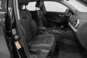 Black Audi Q2 2022 in Vilnius, with an engine capacity of 1.50 L and mileage of 100 thousand km for 22900 €, photo 8 on AUTOMOTO.COM.LV