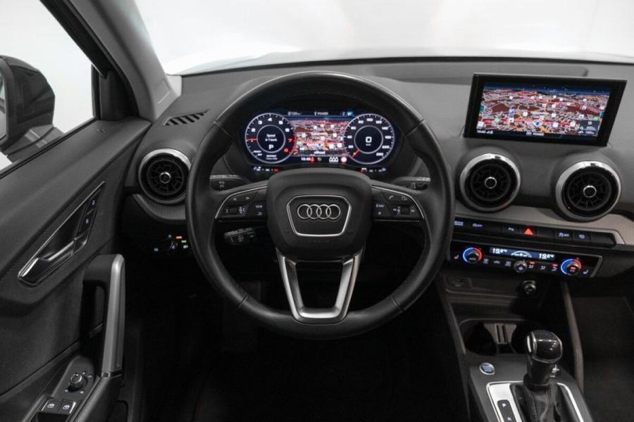 Black Audi Q2 2022 in Vilnius, with an engine capacity of 1.50 L and mileage of 100 thousand km for 22900 €, photo 12 on AUTOMOTO.COM.LV
