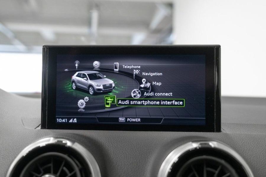 Black Audi Q2 2022 in Vilnius, with an engine capacity of 1.50 L and mileage of 100 thousand km for 22900 €, photo 18 on AUTOMOTO.COM.LV