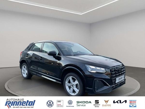 Black Audi Q2 2023 in Kaunas, with an engine capacity of 1.50 L and mileage of 37 thousand km for 30527 €, photo 2 on AUTOMOTO.COM.LV