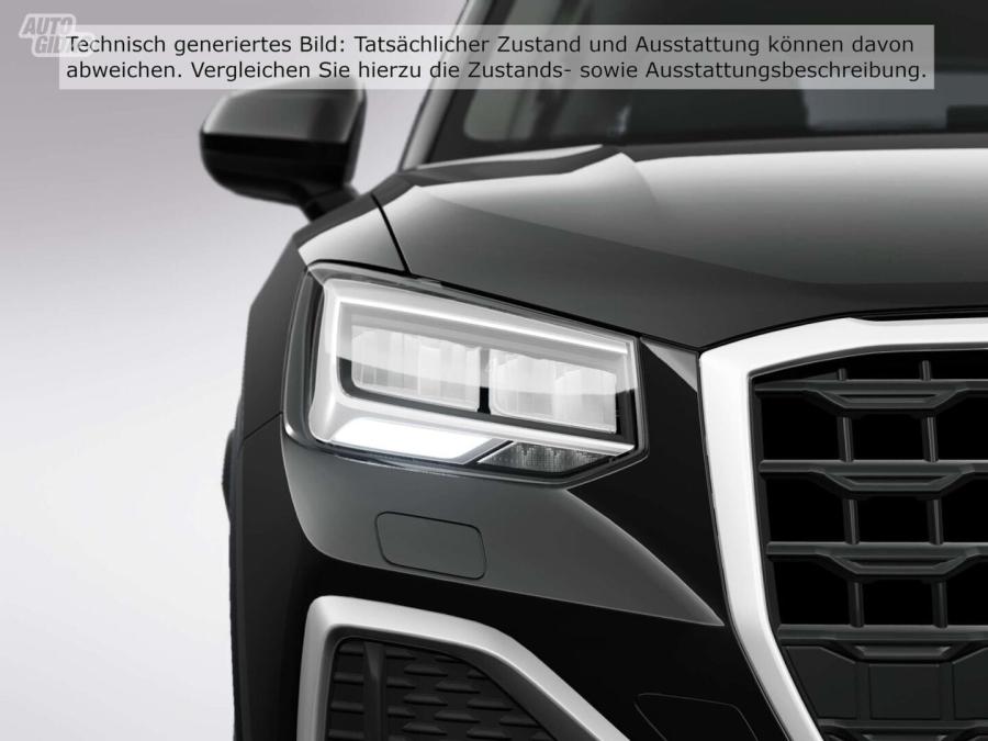 Black Audi Q2 2023 in Kaunas, with an engine capacity of 2.00 L and mileage of 57 thousand km for 27867 €, photo 7 on AUTOMOTO.COM.LV