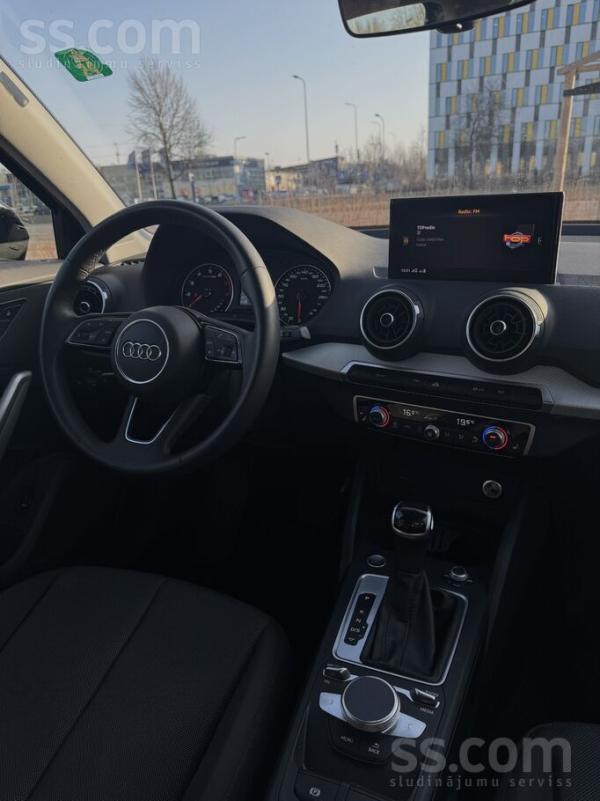 Black Audi Q2 2023 in Riga, with an engine capacity of 1.50 L and mileage of 41 thousand km for 19800 €, photo 9 on AUTOMOTO.COM.LV