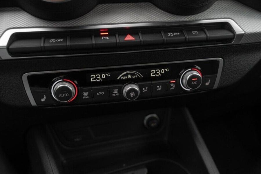 Black Audi Q2 2023 in Vilnius, with an engine capacity of 1.50 L and mileage of 55 thousand km for 27000 €, photo 11 on AUTOMOTO.COM.LV