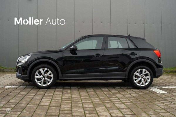 Black Audi Q2 2023 in Vilnius, with an engine capacity of 1.50 L and mileage of 55 thousand km for 27000 €, photo 2 on AUTOMOTO.COM.LV