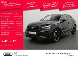 Melns Audi Q2 2024 Kauņa, ar dzinēja tilpumu 1.50 L un nobraukumu 19 tūkst. km par 32679 €, foto  vietnē AUTOMOTO.COM.LV
