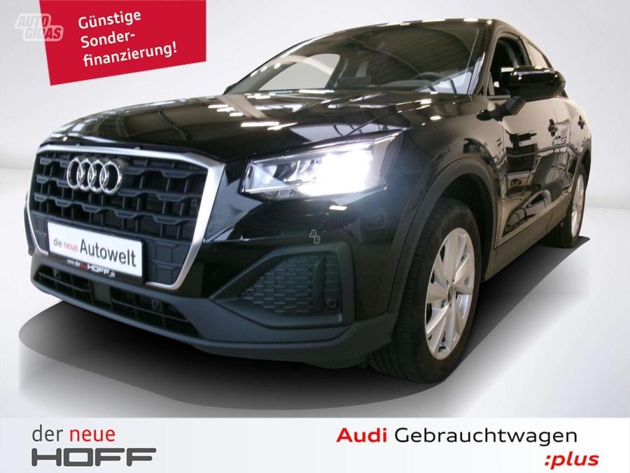 Black Audi Q2 2024 in Kaunas, with an engine capacity of 1.00 L and mileage of 12 thousand km for 28554 €, photo 1 on AUTOMOTO.COM.LV
