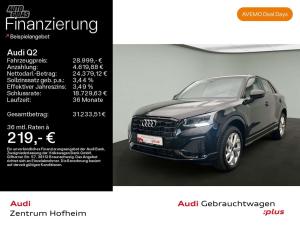 Melns Audi Q2 2024 Kauņa, ar dzinēja tilpumu 2.00 L un nobraukumu 29 tūkst. km par 32171 €, foto  vietnē AUTOMOTO.COM.LV