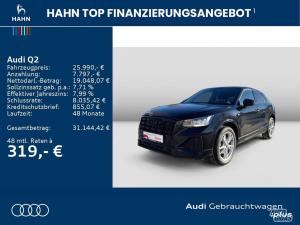 Black Audi Q2 2024 in Kaunas, with an engine capacity of 1.00 L and mileage of 21 thousand km for 28570 €, photo 2 on AUTOMOTO.COM.LV