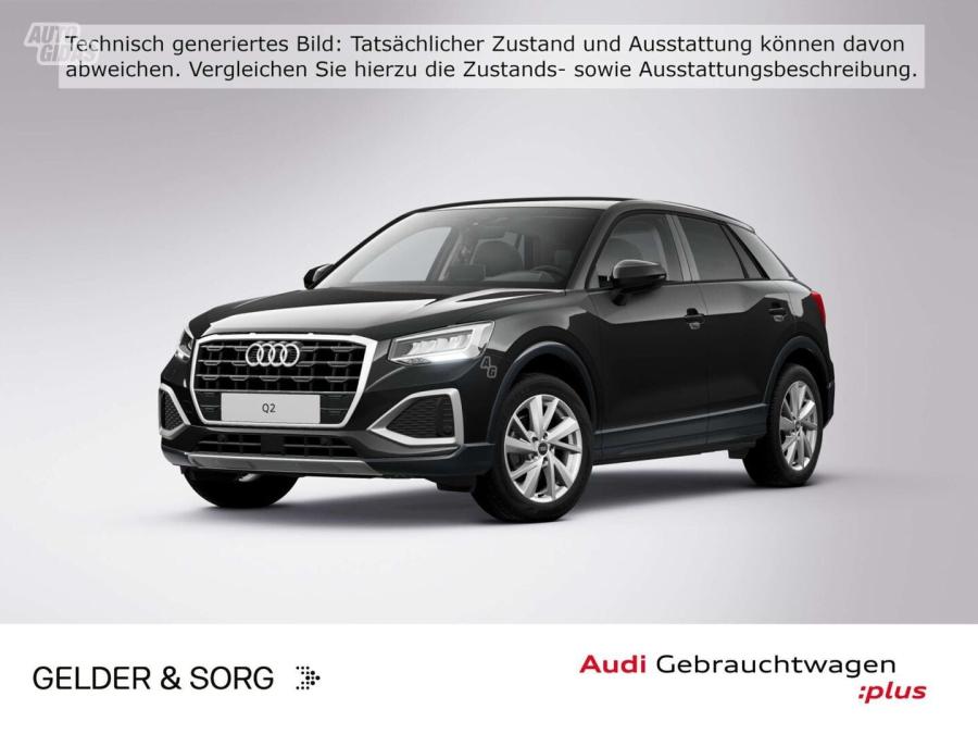 Melns Audi Q2 2025 Kauņa, ar dzinēja tilpumu 1.50 L un nobraukumu 23 tūkst. km par 32151 €, foto 1 vietnē AUTOMOTO.COM.LV