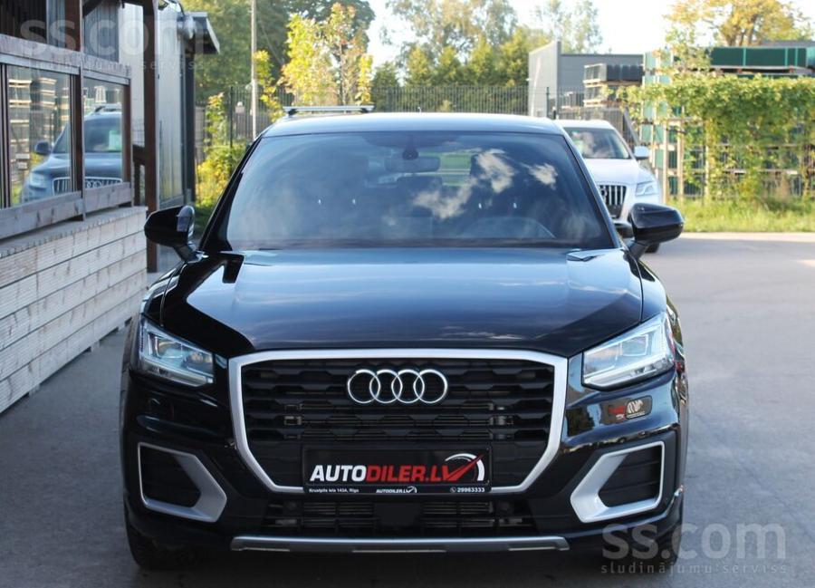 Black Audi Q2 2018 in Riga, with an engine capacity of 1.60 L and mileage of 0 thousand km for 13650 €, photo 1 on AUTOMOTO.COM.LV
