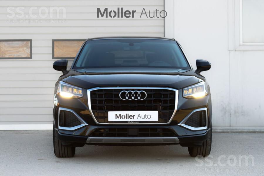 Black Audi Q2 2022 in Jelgava, with an engine capacity of 1.50 L and mileage of 56 thousand km for 20900 €, photo 5 on AUTOMOTO.COM.LV