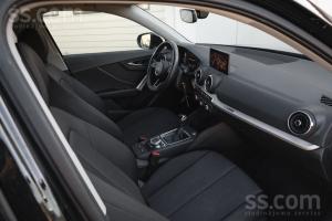 Black Audi Q2 2022 in Jelgava, with an engine capacity of 1.50 L and mileage of 56 thousand km for 20900 €, photo 10 on AUTOMOTO.COM.LV