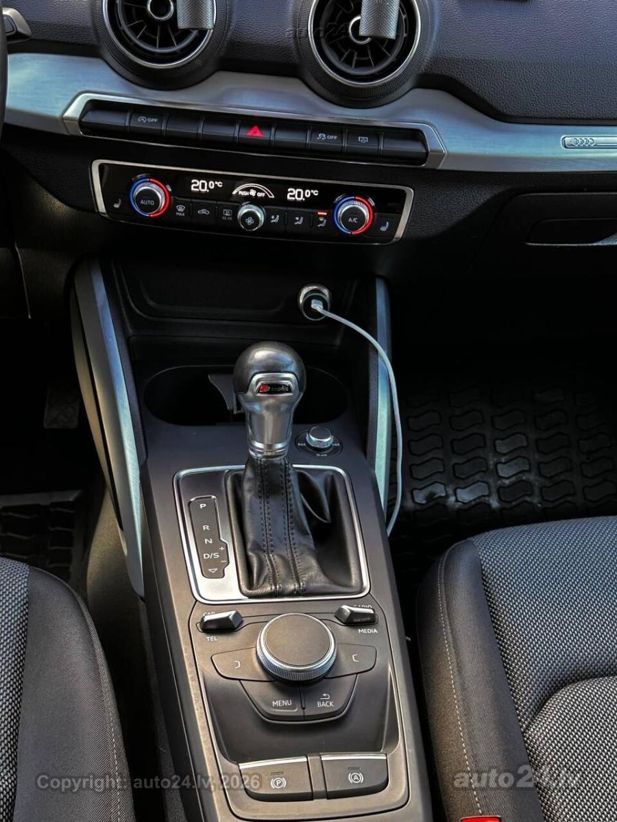 Black Audi Q2 2019 in Tallinn, with an engine capacity of 1.50 L and mileage of 122 thousand km for 17999 €, photo 14 on AUTOMOTO.COM.LV