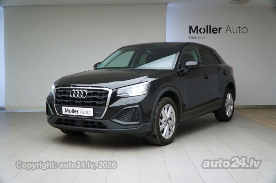 Black Audi Q2 2022 in Tallinn, with an engine capacity of 1.50 L and mileage of 47 thousand km for 23900 €, photo 1 on AUTOMOTO.COM.LV