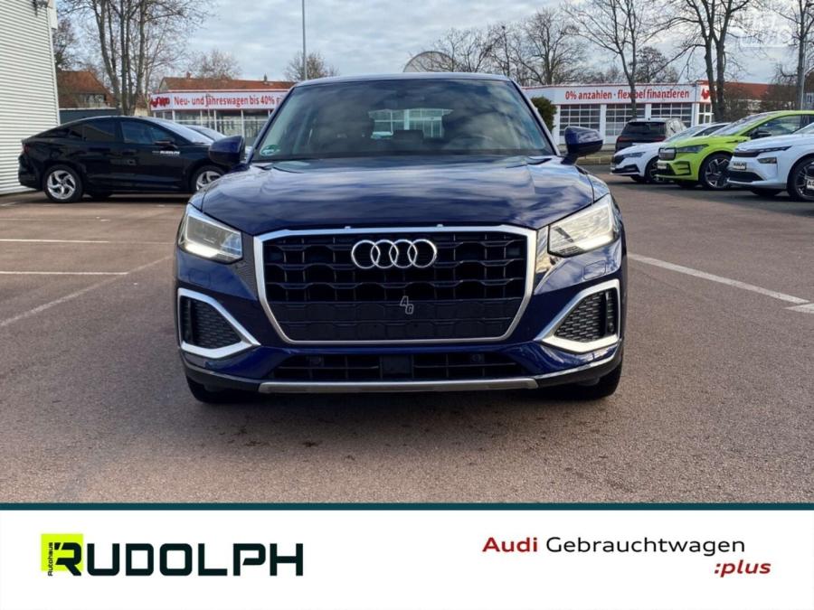 Blue Audi Q2 2021 in Kaunas, with an engine capacity of 1.50 L and mileage of 35 thousand km for 26499 €, photo 2 on AUTOMOTO.COM.LV