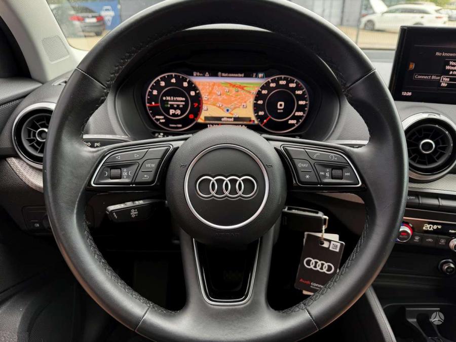 Blue Audi Q2 2021 in Kaunas, with an engine capacity of 1.50 L and mileage of 182 thousand km for 16900 €, photo 9 on AUTOMOTO.COM.LV
