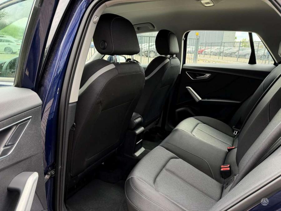 Blue Audi Q2 2021 in Kaunas, with an engine capacity of 1.50 L and mileage of 182 thousand km for 16900 €, photo 13 on AUTOMOTO.COM.LV
