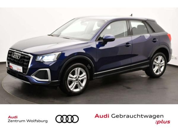 Zils Audi Q2 2023 Kauņa, ar dzinēja tilpumu 2.00 L un nobraukumu 52 tūkst. km par 32690 €, foto 1 vietnē AUTOMOTO.COM.LV