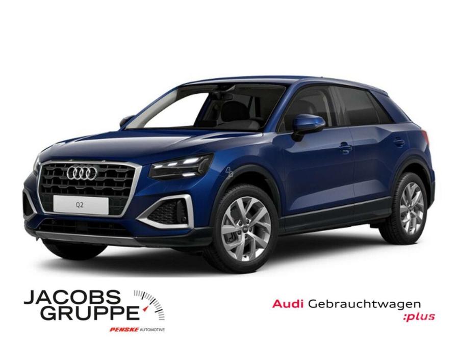 Zils Audi Q2 2023 Kauņa, ar dzinēja tilpumu 1.00 L un nobraukumu 28 tūkst. km par 24120 €, foto 1 vietnē AUTOMOTO.COM.LV