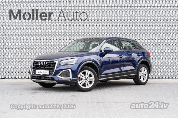 Zils Audi Q2 2023 Rīga, ar dzinēja tilpumu 1.50 L un nobraukumu 35 tūkst. km par 26901 €, foto 1 vietnē AUTOMOTO.COM.LV