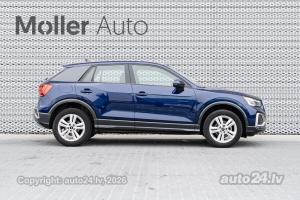 Blue Audi Q2 2023 in Riga, with an engine capacity of 1.50 L and mileage of 35 thousand km for 26901 €, photo 6 on AUTOMOTO.COM.LV