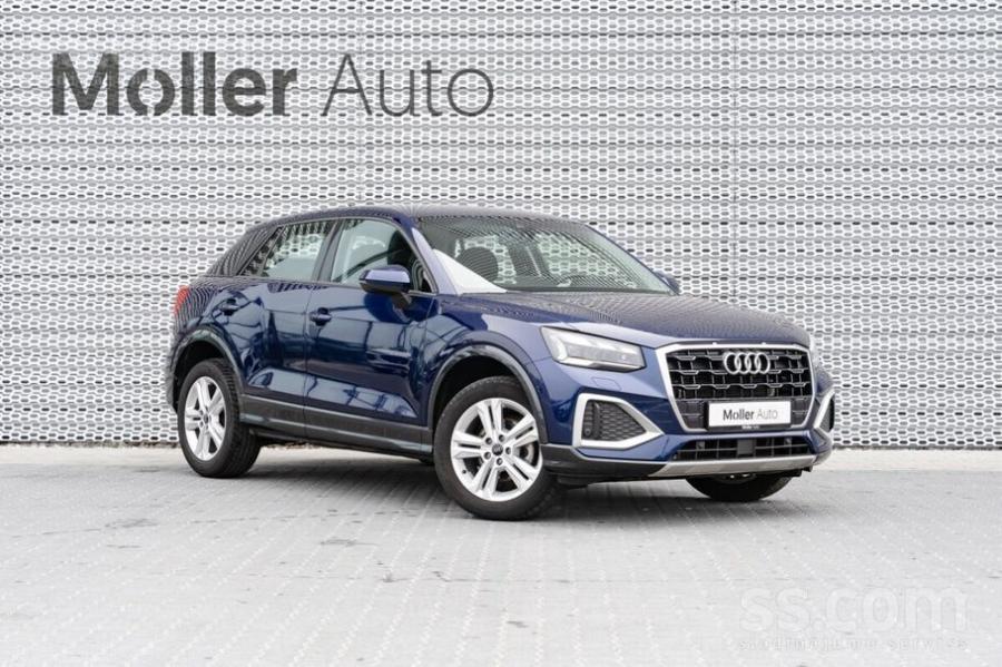 Blue Audi Q2 2023 in Riga, with an engine capacity of 1.50 L and mileage of 35 thousand km for 23490 €, photo 3 on AUTOMOTO.COM.LV
