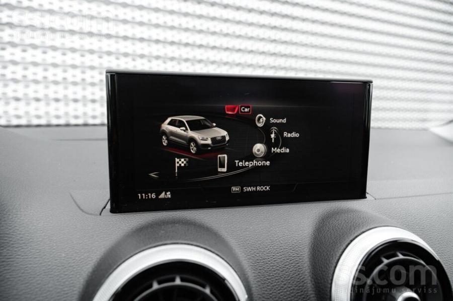 Blue Audi Q2 2023 in Riga, with an engine capacity of 1.50 L and mileage of 35 thousand km for 23490 €, photo 15 on AUTOMOTO.COM.LV