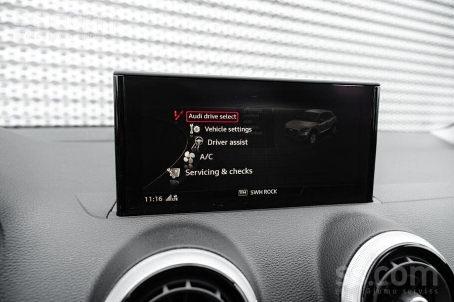 Blue Audi Q2 2023 in Riga, with an engine capacity of 1.50 L and mileage of 35 thousand km for 23490 €, photo 16 on AUTOMOTO.COM.LV