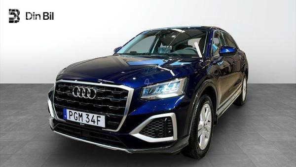 Blue Audi Q2 2024 in Kaunas, with an engine capacity of 0.00 L and mileage of 23 thousand km for 29218 €, photo 1 on AUTOMOTO.COM.LV