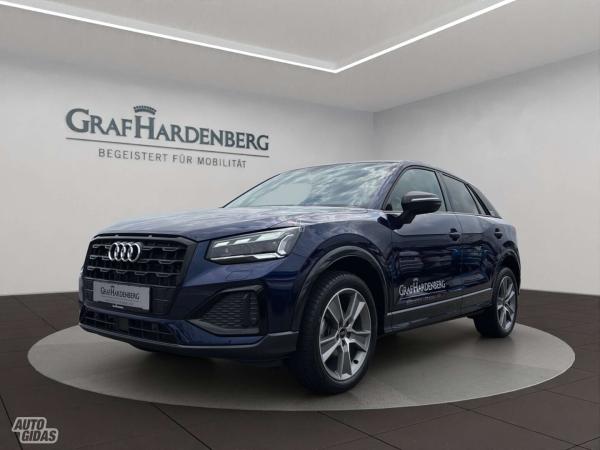 Blue Audi Q2 2024 in Kaunas, with an engine capacity of 1.50 L and mileage of 17 thousand km for 32587 €, photo 1 on AUTOMOTO.COM.LV