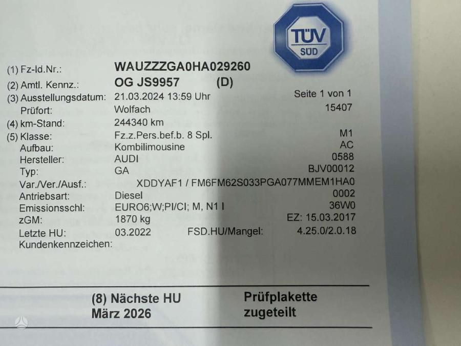 Audi Q2 2017 in Vilnius, with an engine capacity of 1.60 L and mileage of 265 thousand km for 10800 €, photo 35 on AUTOMOTO.COM.LV