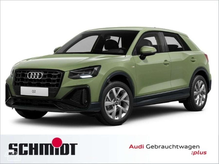 Green Audi Q2 2023 in Kaunas, with an engine capacity of 1.50 L and mileage of 79 thousand km for 29033 €, photo 1 on AUTOMOTO.COM.LV
