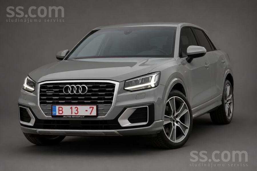 Grey Audi Q2 2017 in Tukums, with an engine capacity of 2.00 L and mileage of 229 thousand km for 15900 €, photo 3 on AUTOMOTO.COM.LV