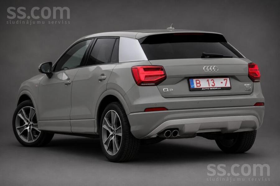 Grey Audi Q2 2017 in Tukums, with an engine capacity of 2.00 L and mileage of 229 thousand km for 15900 €, photo 4 on AUTOMOTO.COM.LV
