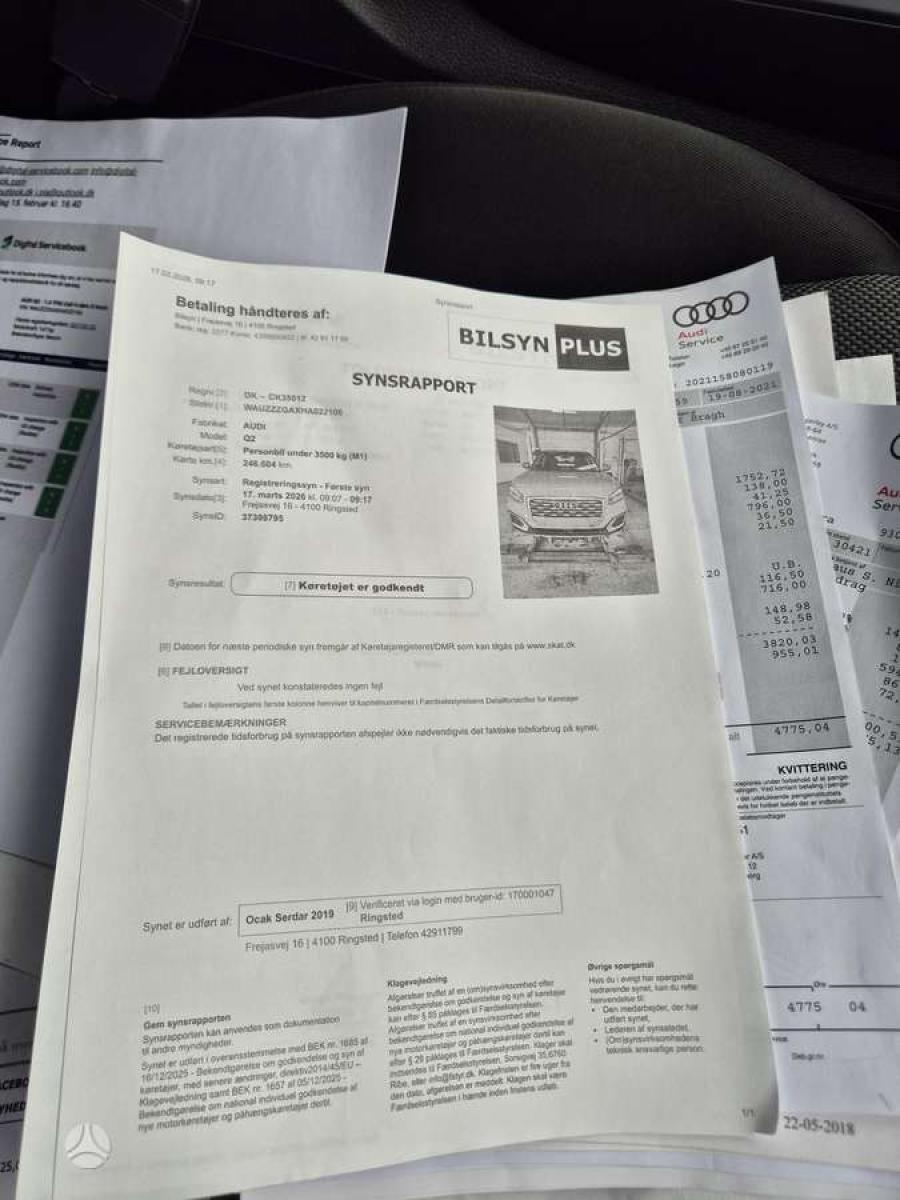 Grey Audi Q2 2017 in Utena, with an engine capacity of 1.40 L and mileage of 247 thousand km for 12490 €, photo 26 on AUTOMOTO.COM.LV