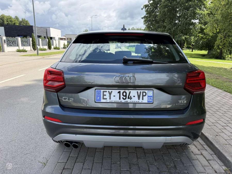 Grey Audi Q2 2018 in Taurage, with an engine capacity of 1.97 L and mileage of 212 thousand km for 13800 €, photo 7 on AUTOMOTO.COM.LV