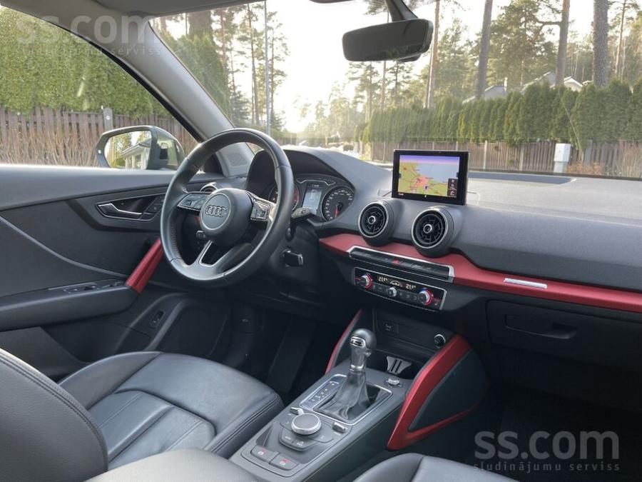 Grey Audi Q2 2019 in Riga, with an engine capacity of 1.50 L and mileage of 123 thousand km for 17950 €, photo 16 on AUTOMOTO.COM.LV