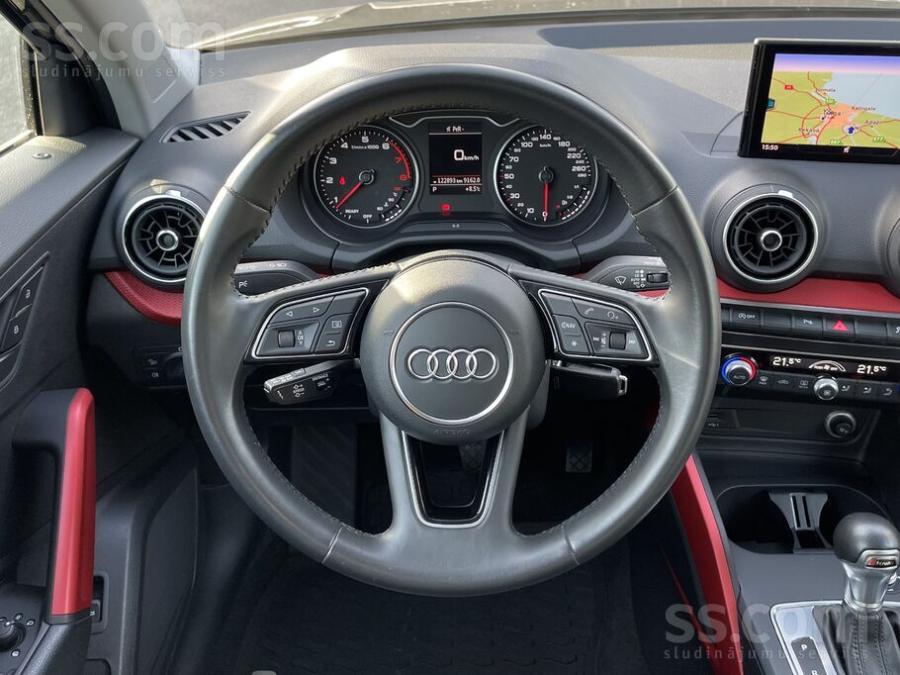 Grey Audi Q2 2019 in Riga, with an engine capacity of 1.50 L and mileage of 123 thousand km for 17950 €, photo 18 on AUTOMOTO.COM.LV