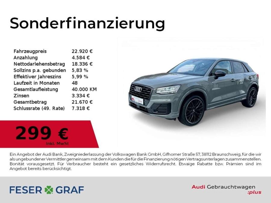 Pelēks Audi Q2 2020 Kauņa, ar dzinēja tilpumu 1.50 L un nobraukumu 59 tūkst. km par 25408 €, foto 1 vietnē AUTOMOTO.COM.LV