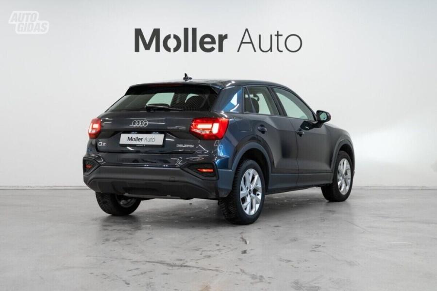Grey Audi Q2 2021 in Vilnius, with an engine capacity of 1.50 L and mileage of 90 thousand km for 23850 €, photo 3 on AUTOMOTO.COM.LV
